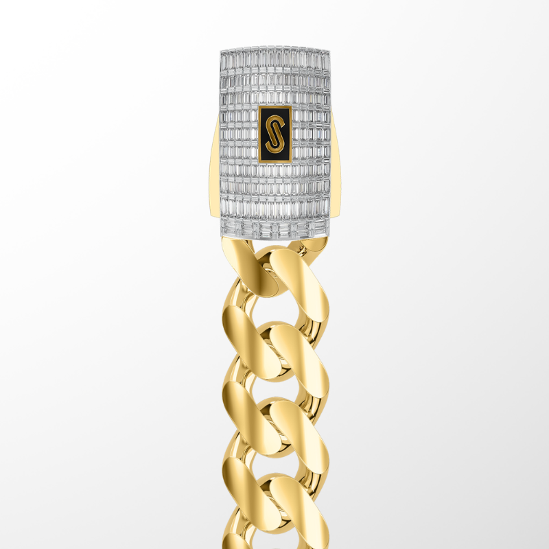 CLASSIC Plain - Baguette Lock – Monaco Chain Wholesale